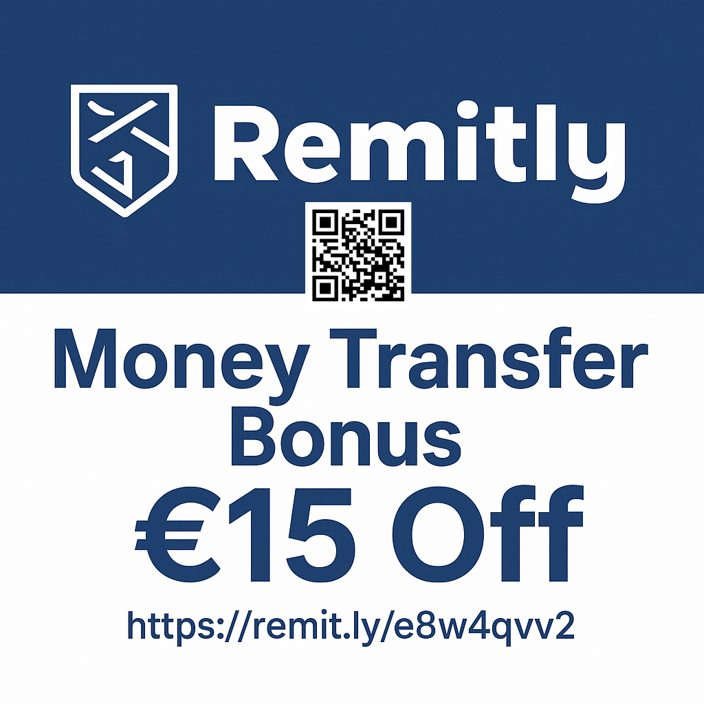 Remitly Money Transfer Bonus 💸 Send €100 and Get €15 Off — Remitly ...